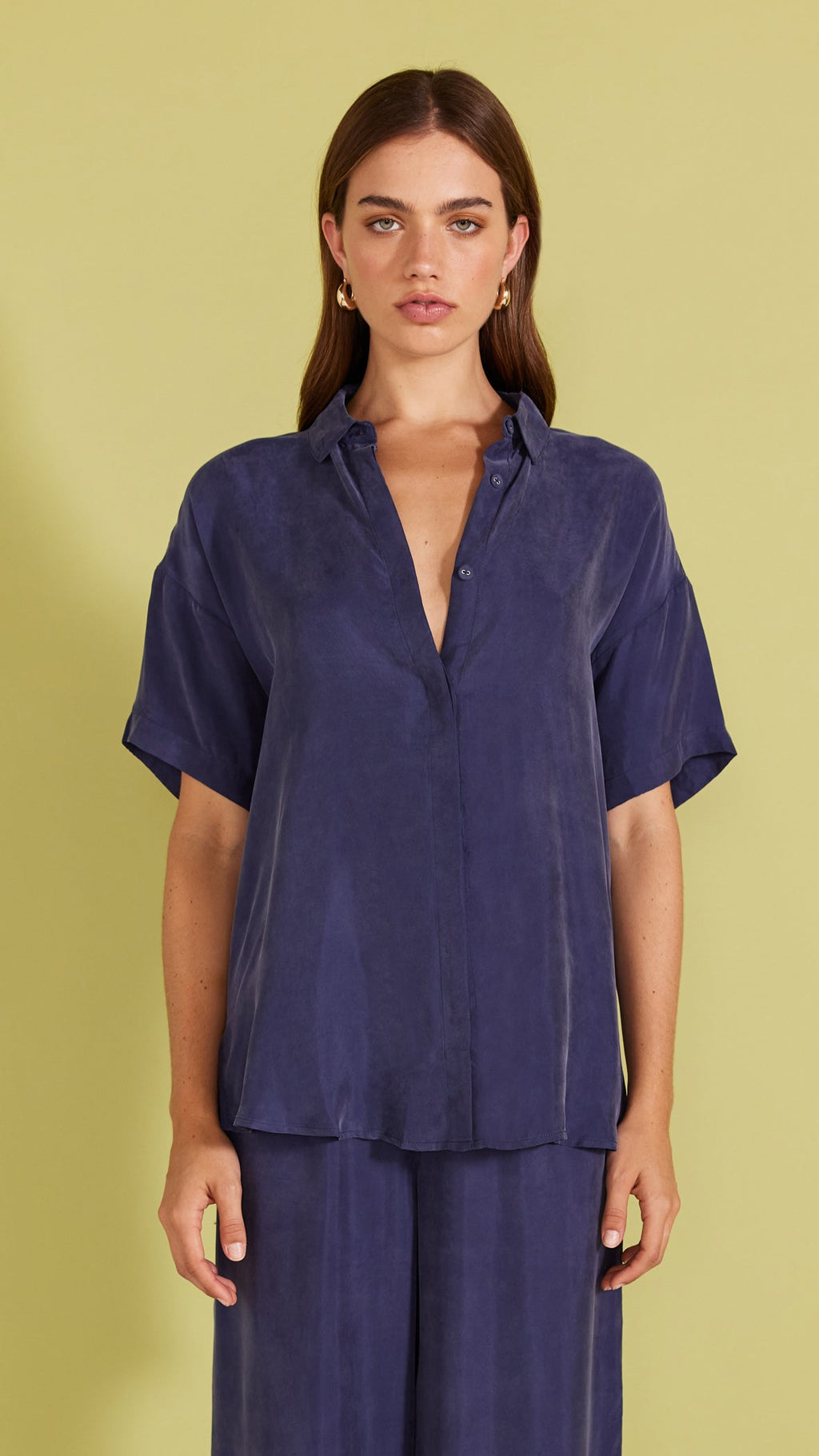 Clover Resort Shirt - Navy – Iggy & Zee