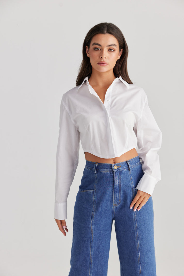 PRIMROSE SHIRT - WHITE – Iggy & Zee